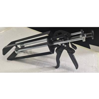 中国 400ml 1:1 ミックス比 黒色エポキシアプリケーター銃 粘着多成分カートリッジ銃 販売のため