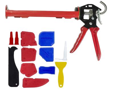China Kit de ferramentas de arma de calafação 5 Pcs Arma de calafação manual para cozinha e molduras do banheiro Selo de vedação Grata de raspador Remover de calafação à venda