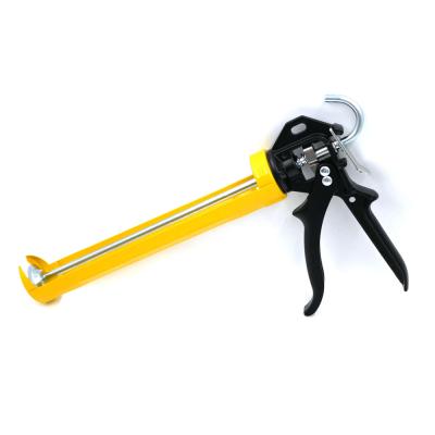 China Cradle Steel Skeleton Frame Sealant Caulking Gun Drip-Less 400 ml Rotativo à venda
