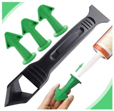 Cina 4 Pcs Applicatore di ugelli di calcificazione e set di raschiatura Strumento di finitura del sigillante Strumento di rimozione del silicone Kit di strumenti di levigamento del silicone in vendita
