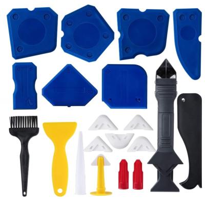 Cina Caulking 20 Tool Kit Finishing -20 in 1 Silicone Caulking Tools Silicone Sealant Scraper tool in vendita