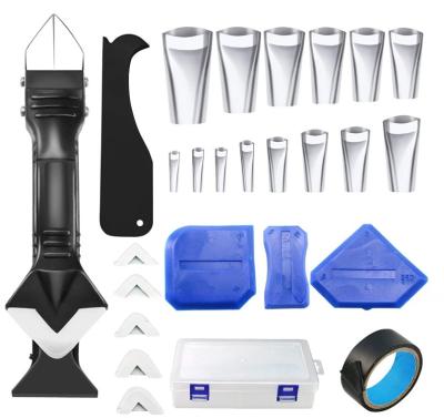 Cina 3 in 1 strumento di calcificazione in silicone 14pcs applicatore di ugelli di calcificazione finitore kit di strumenti di sigillamento finitura strumento di scraper di calcificazione in vendita