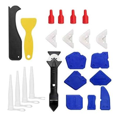 Cina K-052 23 PCS Kit di attrezzi per la calcificazione, 3 in 1 Attrezzi per la calcificazione Strumento di finitura del sigillante in silicone, raschiatore di colata Raschiatore di caulk in vendita