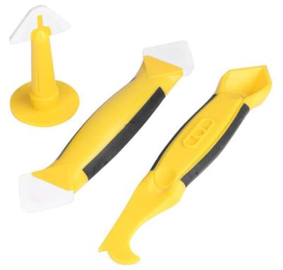 Cina 3 in 1 Caulk Remover and Finisher,Silicone Remover Scraper Sealant Finishing Tool Caulk per la sigillatura del bagno e della cucina in vendita