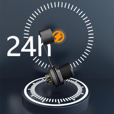 중국 3 코어 남성 핀 M16 방수 패널 마운트 커넥터 IP67 나일론 재료 컨트롤러 판매용