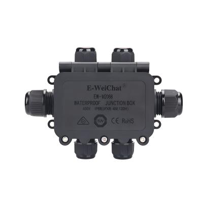 China Waterproof IP68 Modular Junction Box with 1in5out Cable Distribution and 40A Rated Current for Harsh Environments for sale