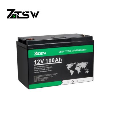 China Solar MSDS 100ah Lithium Ion Lifepo4 Car Battery Black for sale