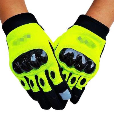 China Leder Militärpolizei Handschuhe Fluoreszenz-Fülle-Finger-Spezialkräfte Dienst im Freien Radfahren zu verkaufen