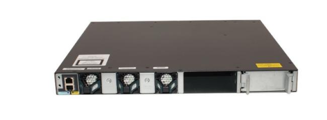Back panel of Cisco WS-C3650-48TQ-S network switch