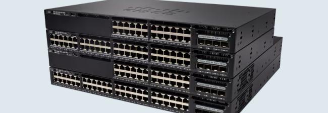 Cisco Catalyst 3650 Series Switch side view
