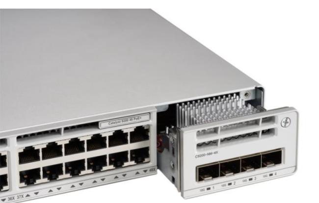 Cisco Catalyst 9200 4 X 1g Network Module C9200-NM-4G front view