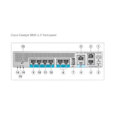 중국 Cisco Catalyst 무선 컨트롤러 C9800-L-F-K9, 중소기업을 위한 5Gbps 처리량 판매용