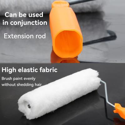 Chine Rouleau de peinture décorative de 9 pouces en coton à brossage avec cadre à libération rapide à vendre
