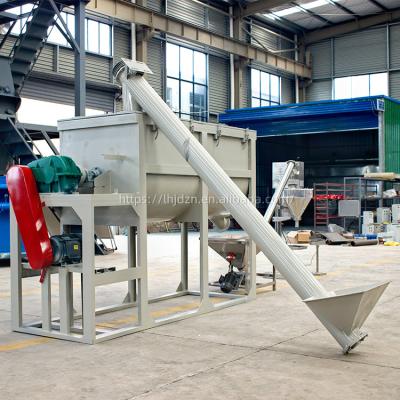 Quality 2.8*0.9*1.6m White Horizontal Feed Powder Mixer Machine for Animal Feed Mixing for sale