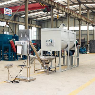 Quality 2.8*0.9*1.6m White Horizontal Feed Powder Mixer Machine for Animal Feed Mixing for sale