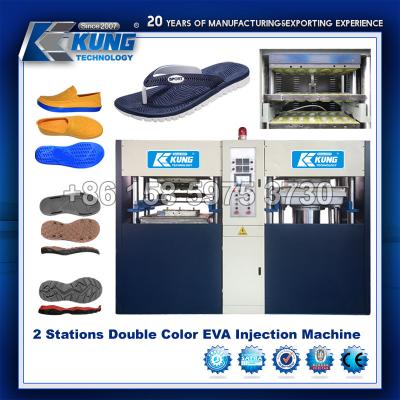 China (De machine van EVA) Dubbele Kleur EVA Foam 6 Posten die Machine vormen Te koop