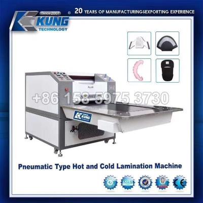 China Goede Kwaliteits Pneumatische Type Hete en Koude Lamineringsmachine Te koop