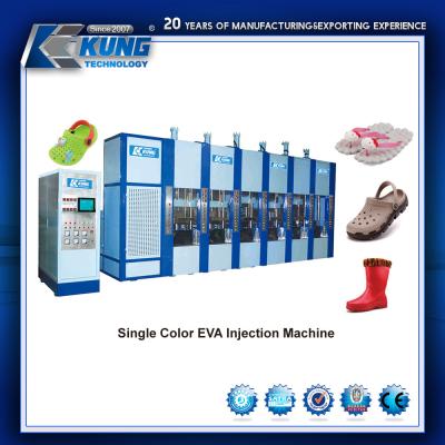 China Einzelne Farbe Eva Molding Machine, hydraulische Fußbekleidungs-Spritzgussmaschine zu verkaufen