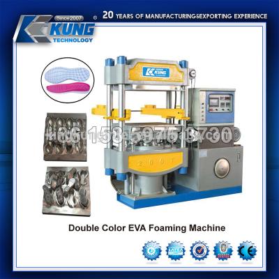 China Einlegesohlen-Pantoffel, der EVA Shoes Injection Machine Double-Farbe formt zu verkaufen