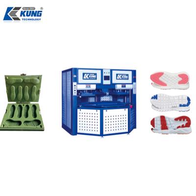 China 6 elektrische Heizung Stations-EVA Shoes Injection Machines 650*450mm zu verkaufen