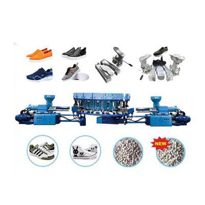 Cina Macchina a iniezione diretta automatica della scarpa rotatoria del PVC di doppio colore in vendita