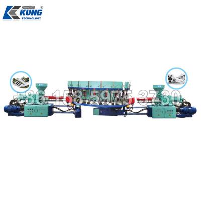 Cina Doppio colore del PVC macchina a iniezione automatica della scarpa della sola in vendita