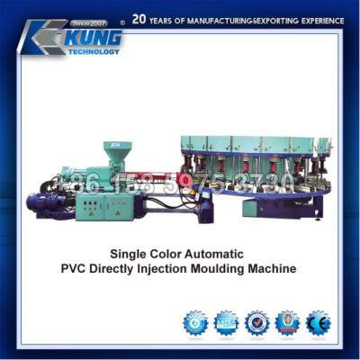 Cina 12 Station DIP PVC Injection Molding Shoe Machine Single Color in vendita