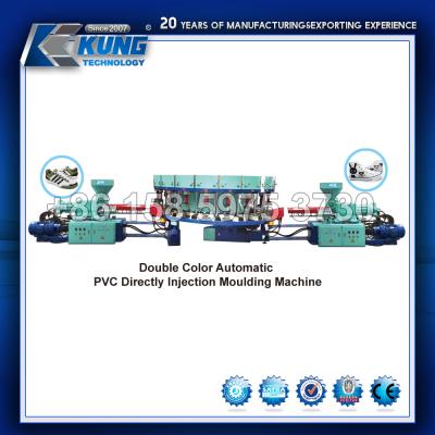 Cina Automatic PVC Shoe Sole Injection Moulding Machine Double Color in vendita
