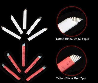 China Tattoo Blade Disposable Permanent Makeup Needles Gamma Ray Sterilization for sale