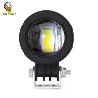 Quality 10W 80V Aluminum White Yellow Flash LED Lamp Motorcycle Spotlight for sale