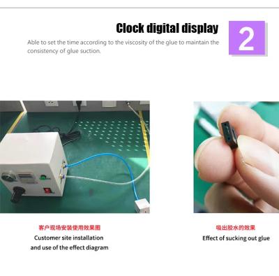 China CLX-MC02 Máquina de aspiración de pegamento de conector de fibra óptica MPO/MTP con ferrules y cable de parche MPO en venta