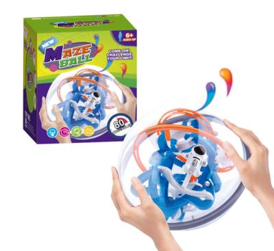 China Onderwijs Plastic Elektronische Producten, Labyrint 3d Maze Ball Game 18*18cm Te koop