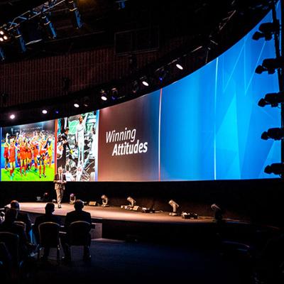 China Flexible Led Display Curved Screen P1.95 P2.976 Rental Led Display High Brightness Stage Screen for sale