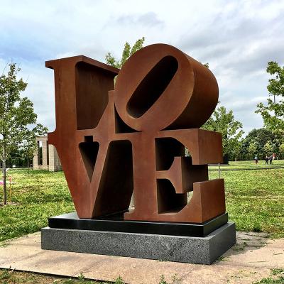 Europe Regional Feature Stainless Steel LOVE Letters Sculpture for Outdoor