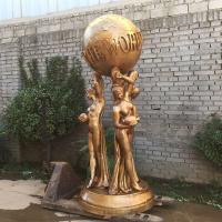 Quality Factory Custom Garden Park Bronze Large Sculpture the World is Yours Scarface Globe Statue for Sale for sale