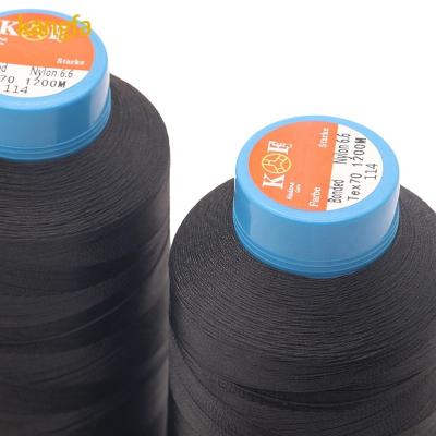 中国 100g重量 高強度連続繊維皮革縫製用ポリエステル編み糸 販売のため
