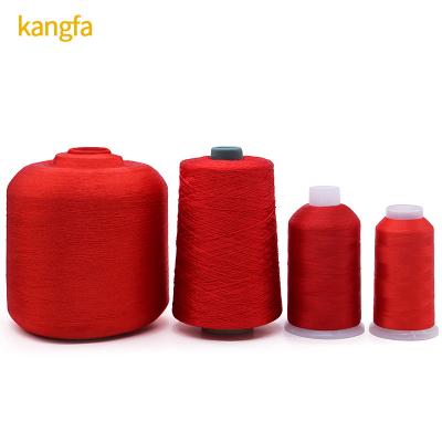 Cina 1.25-1.5kg Peso netto/cone Tintato Filato di poliestere ad alta tenacità 120D/2 per personalizzazione in vendita
