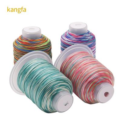 Cina Resistente alle alte temperature 100G Peso 15plies Rainbow Weaving Crafts Filato di poliestere in vendita