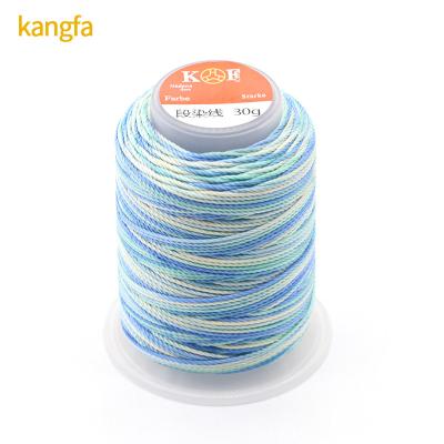 Cina 30g 15plies spun polyester thread for High Tenacity Rainbow Weaving Crafts from Supply (Fiocco di poliestere spinto in 15plies per artigianato di tessitura arcobaleno ad alta tenacia) in vendita
