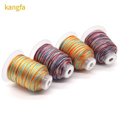 Cina Fornitura Filato di poliestere multicolore 15 strati 172m lunghezza/cone per artigianato di tessitura arcobaleno in vendita