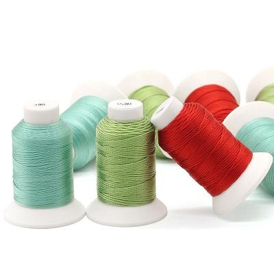 Cina Conteggio di filati a tre strati 100% filo di cucitura in poliestere TEX90 per crochet in pelle in vendita