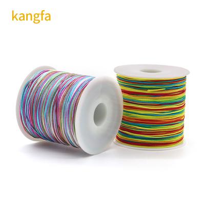 Cina Singolo o colore arcobaleno 0,8 mm Cordone di nylon per gioielli DIY accessori Fornitura diretta in vendita