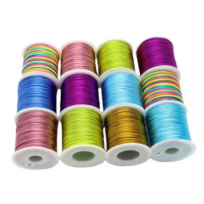 Cina Braccialetto in poliestere 100% avvolto in filo con disegno 2023 e colore singolo o colore arcobaleno in vendita