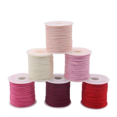 Cina Colori singoli di nylon con nodo intrecciato con corda di bracciale per perline e accessori in vendita