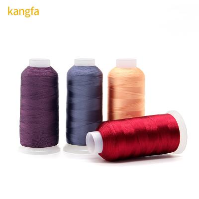 Cina 130G 5000Y seta 120D/2 100% filo di ricamo a ragno viscoso per ricamo di abbigliamento in vendita