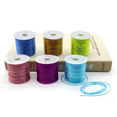Cina 1.0mm filo di nylon 16 Ply Rat Tail Rope per tessuto Chinese Knot Bracelet Artigianato in vendita