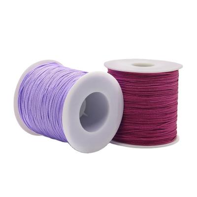 Cina Corde di filato artigianale di suede di nylon viola per la fabbricazione di singole o arcobaleno artigianale di perline in vendita