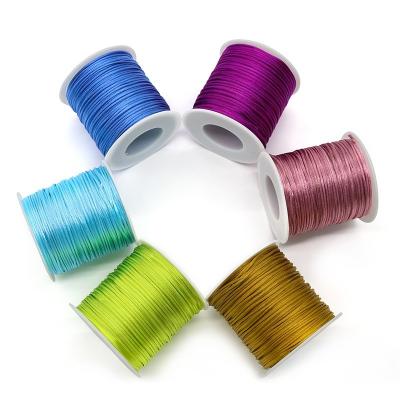 Cina Satin di nylon colorato per il nodo cinese di seta Macrame Cord 100m o lunghezza personalizzata in vendita