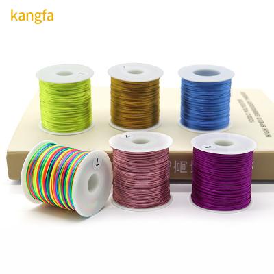 Cina 2mm cordone di seta intrecciato per fai da te nodi cinesi braccialetti di raso facendo scoperte di perline in vendita