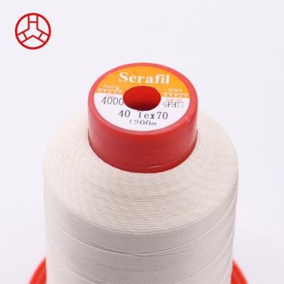 Chine Polyester Serafil Fil sans huile TEX70 Allemagne Fil de couture en polyester pour artisanat à vendre